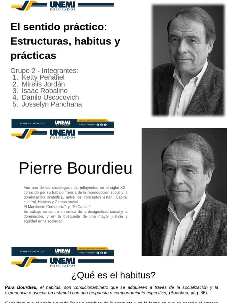 El Sentido Práctico de Bourdieu | PDF | Sicología | Ciencias del comportamiento