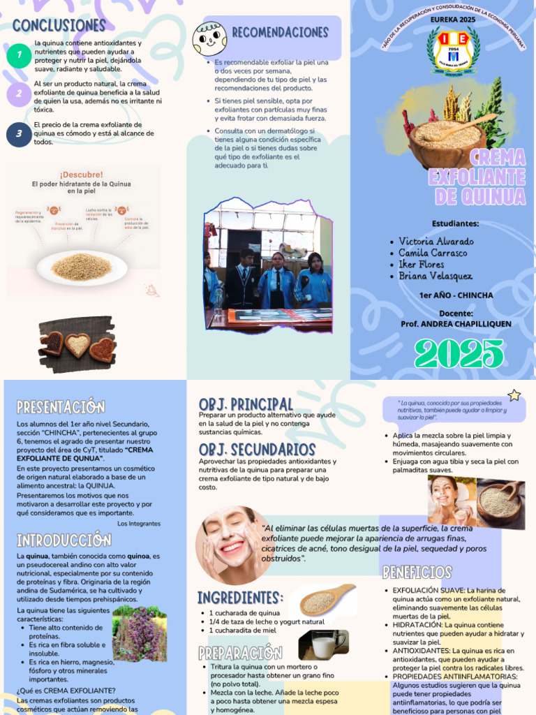 Tríptico Crema Exfoliante de Quinua | PDF