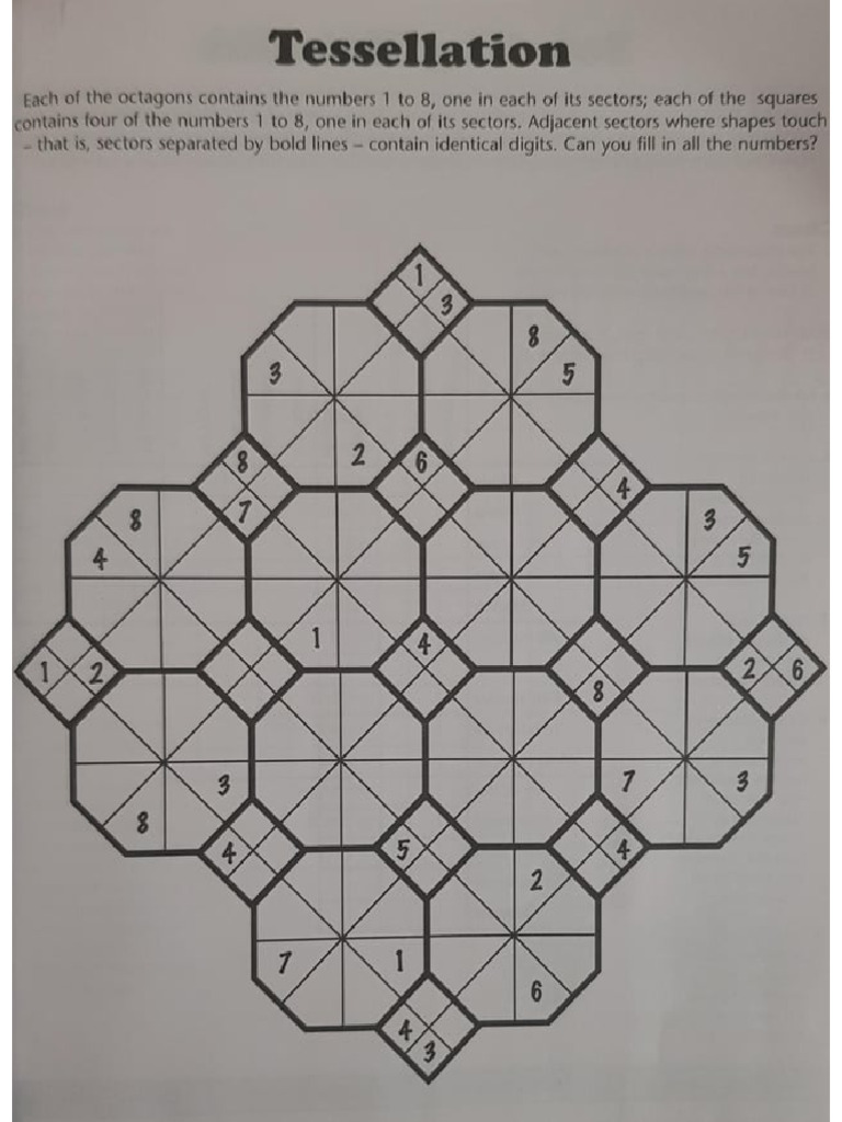 Tessellation Puzzle | PDF