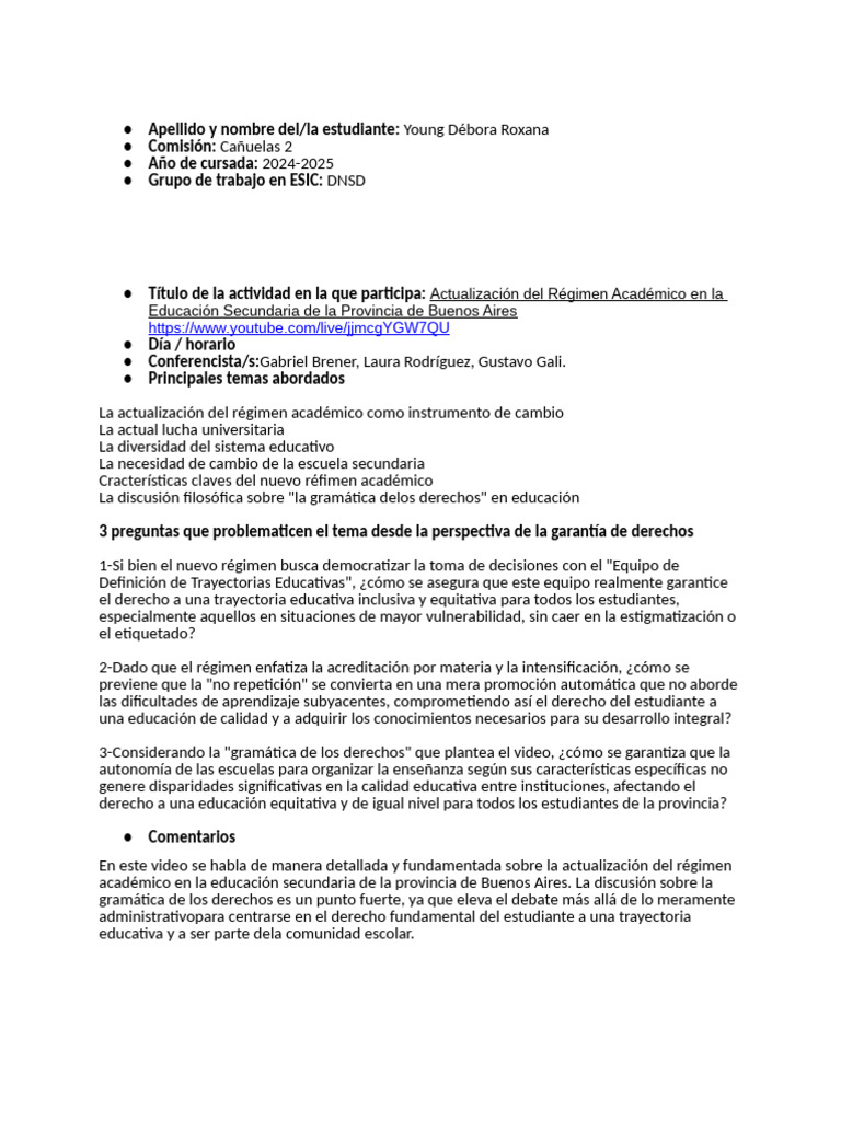 Act. Esp. 3 Young Debora Roxana | PDF