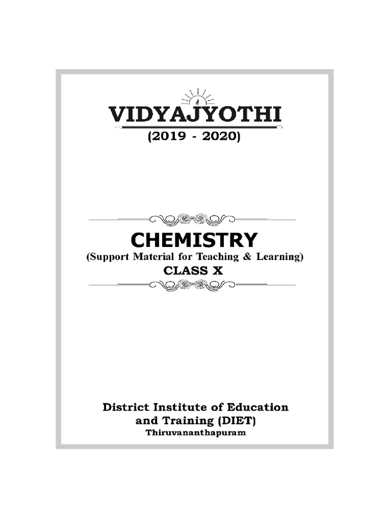 Chemistry (English Medium) Vidyajyothi | PDF