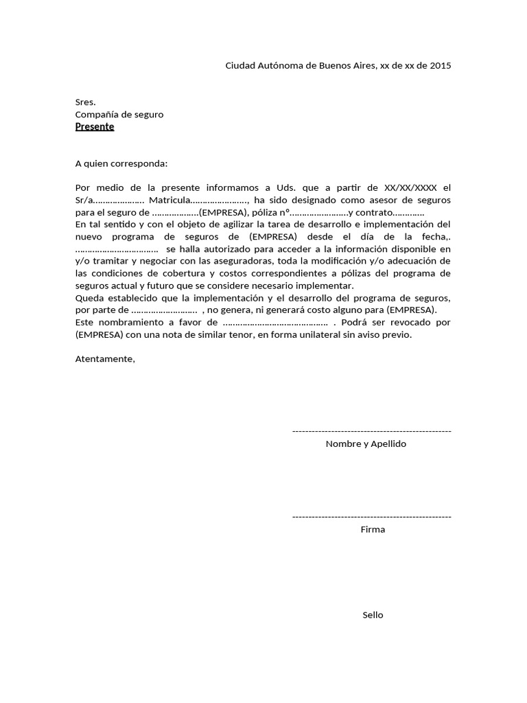 Carta de Nombramiento | PDF