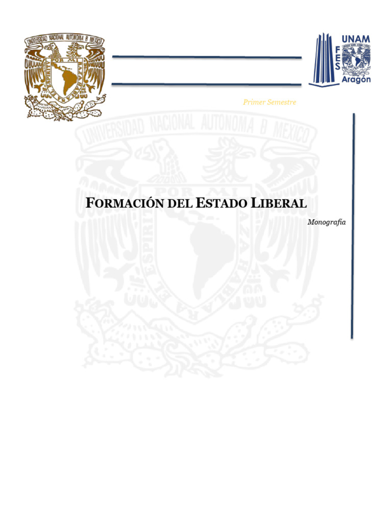 Monografia Formacion Del Estado Liberal | PDF | Conservatismo | México