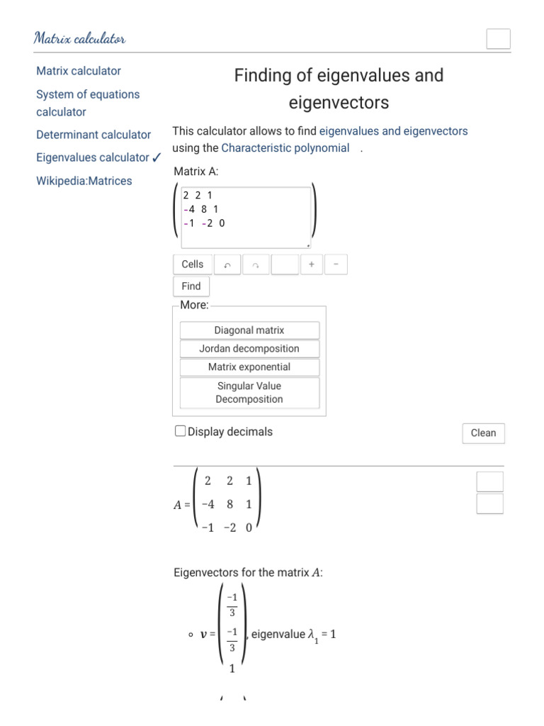 Eigenvalues and Eigenvectors 2 | PDF | Eigenvalues And Eigenvectors | Matrix (Mathematics)