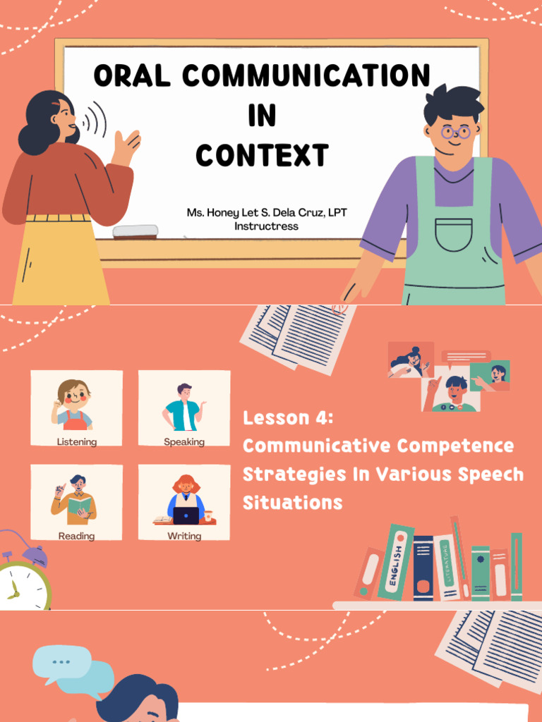 Lesson 4-Oral Communication | PDF | Communication | Nonverbal Communication