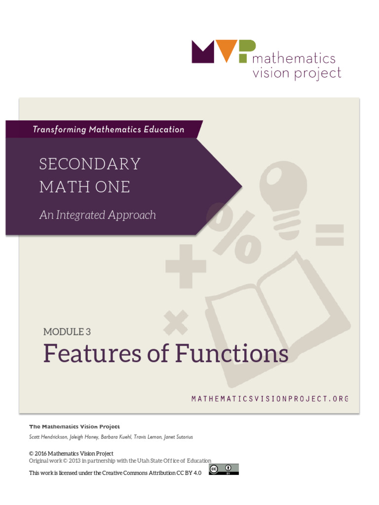 Features of Functions | PDF | Function (Mathematics) | Equations