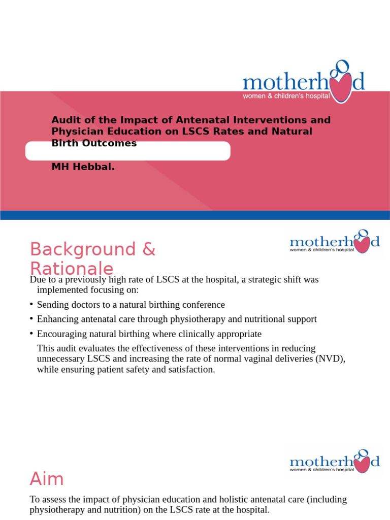 LSCS Rate Reduction Audit Outcomes | PDF