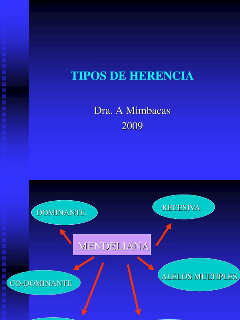 Tipos de Herencias Heredadas de Los Genes | PDF