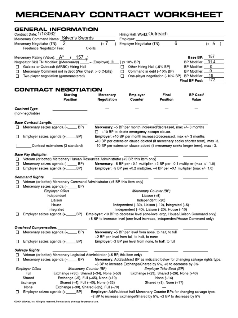 Contract Lesat | PDF