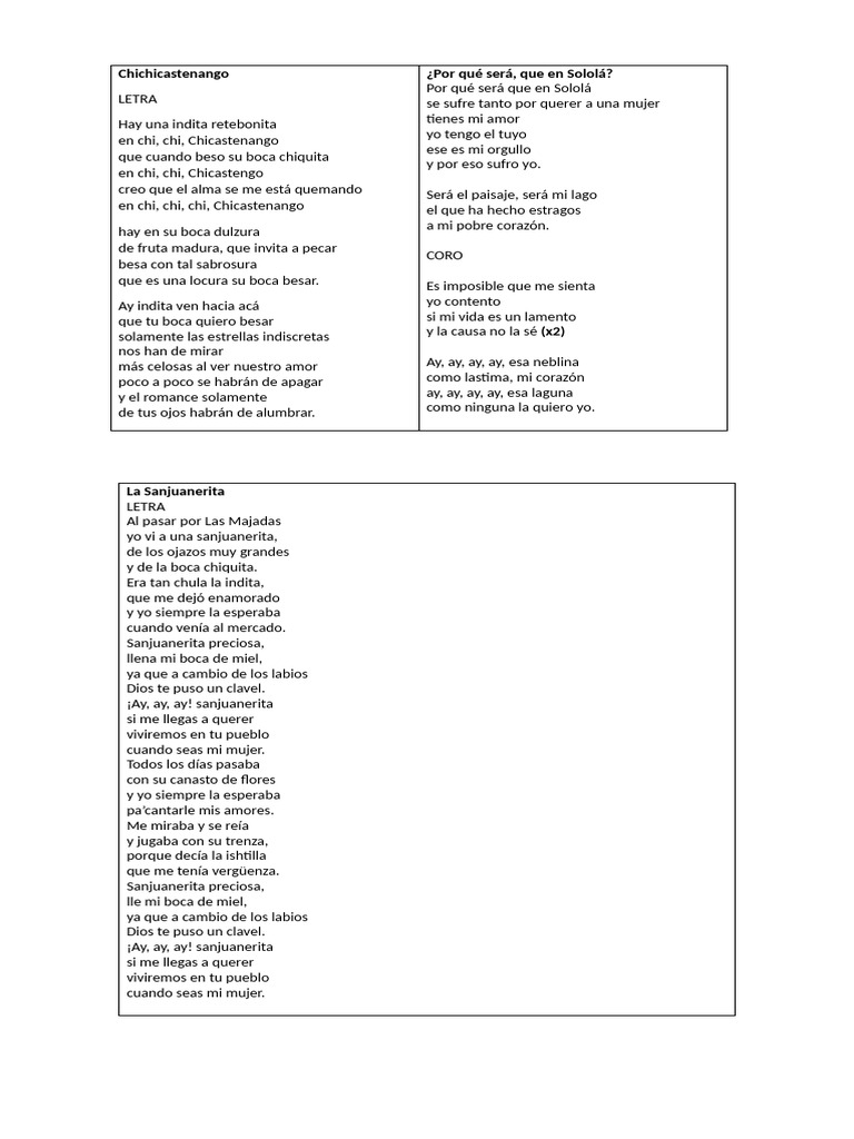 Repertorio Musical | PDF