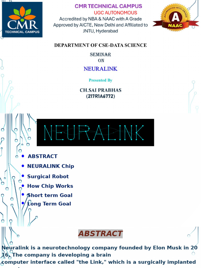 NEURALINK Documentation 1 | PDF | Brain | Nervous System