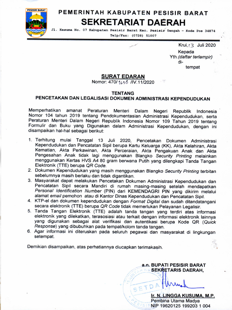 Surat Edaran A4 80gr | PDF
