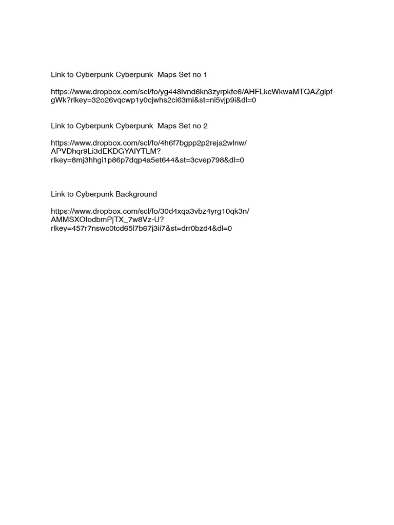Cyberpunk 2020 Maps Collection | PDF