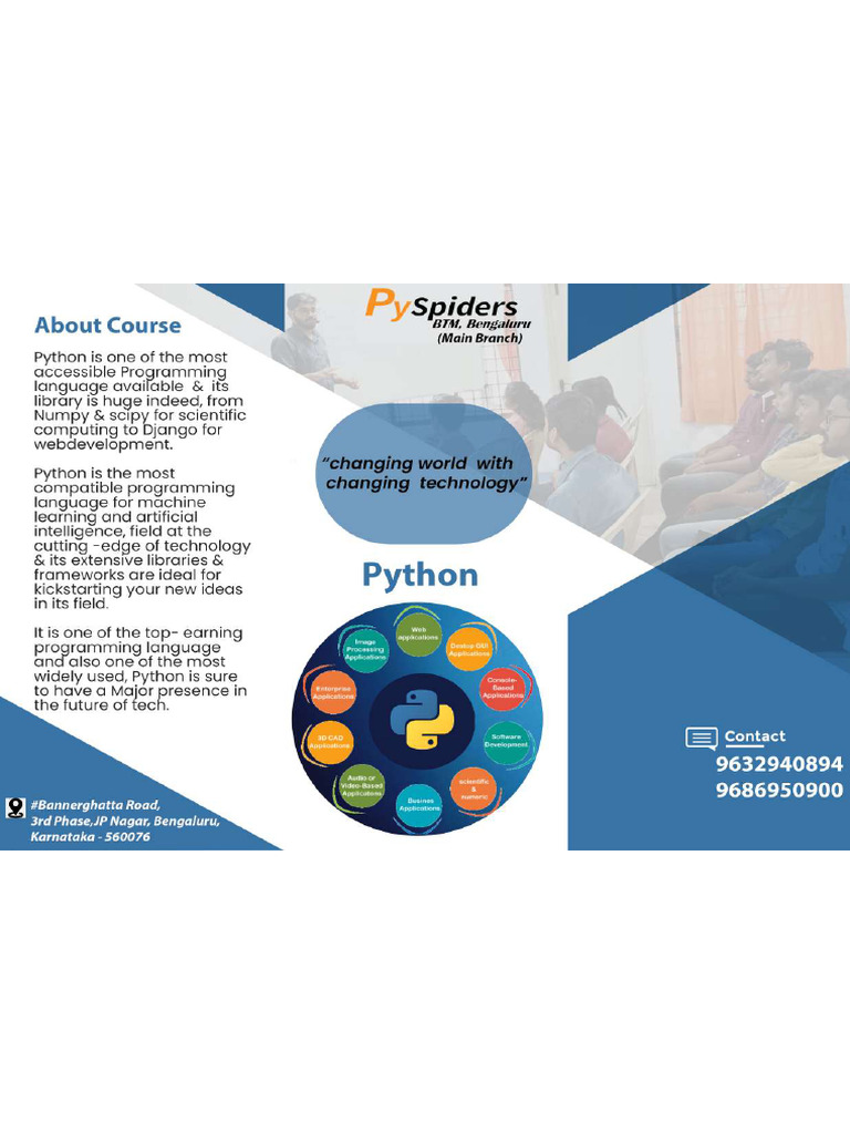 Python Brochure Page 1 | PDF