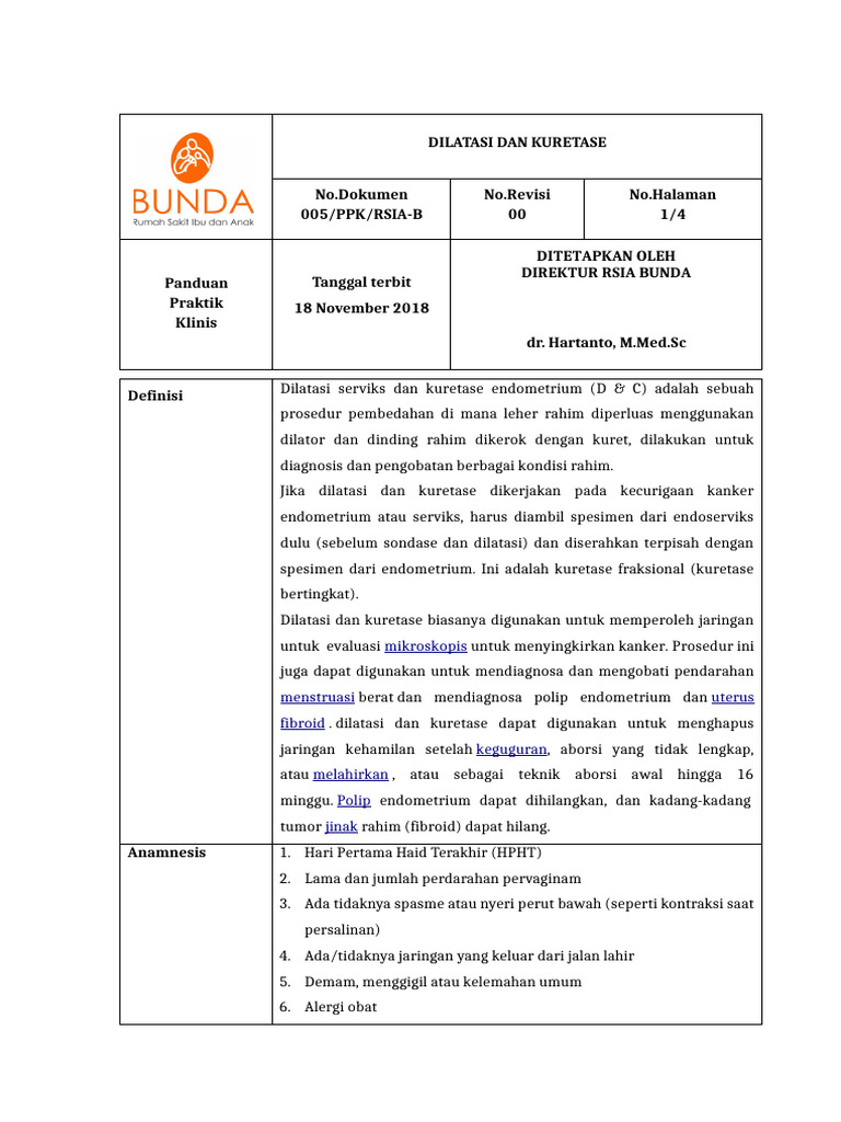 005 PPK Dilatasi Kuretase | PDF