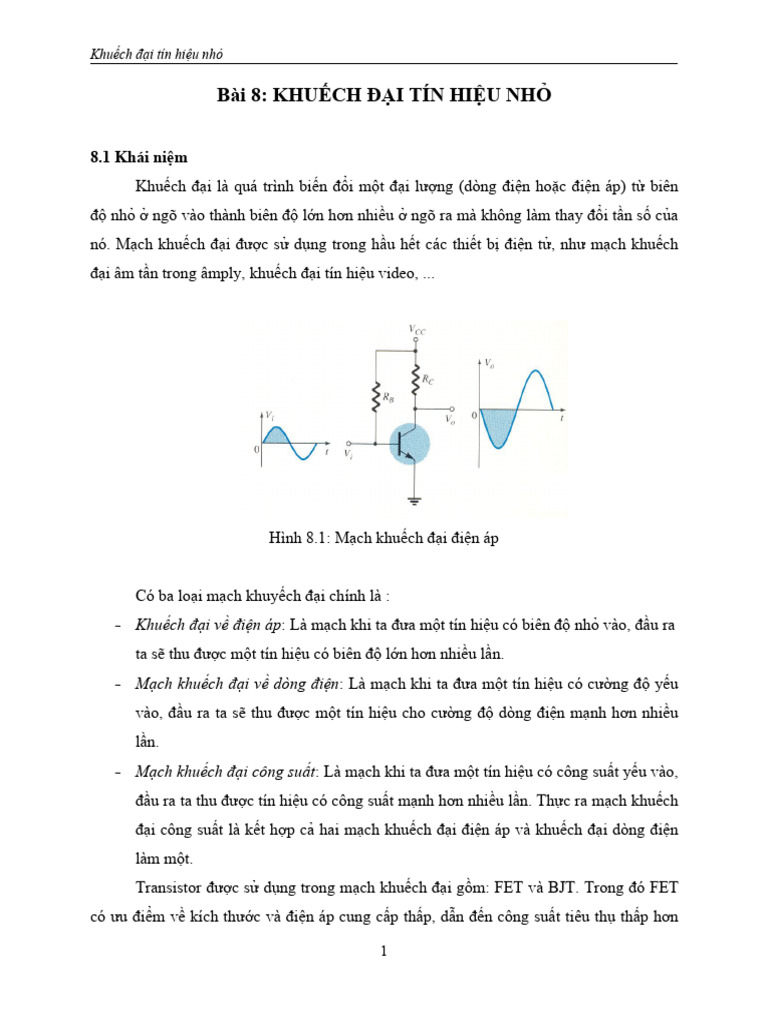 Bai - 8 - Mach Khuech Dai Tin Hieu Nho | PDF