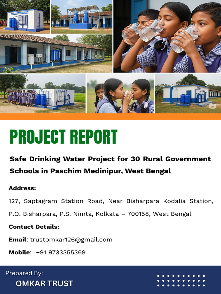 Safe Drinking Water Project Proposal Omkar Trust | PDF | Drinking Water ...