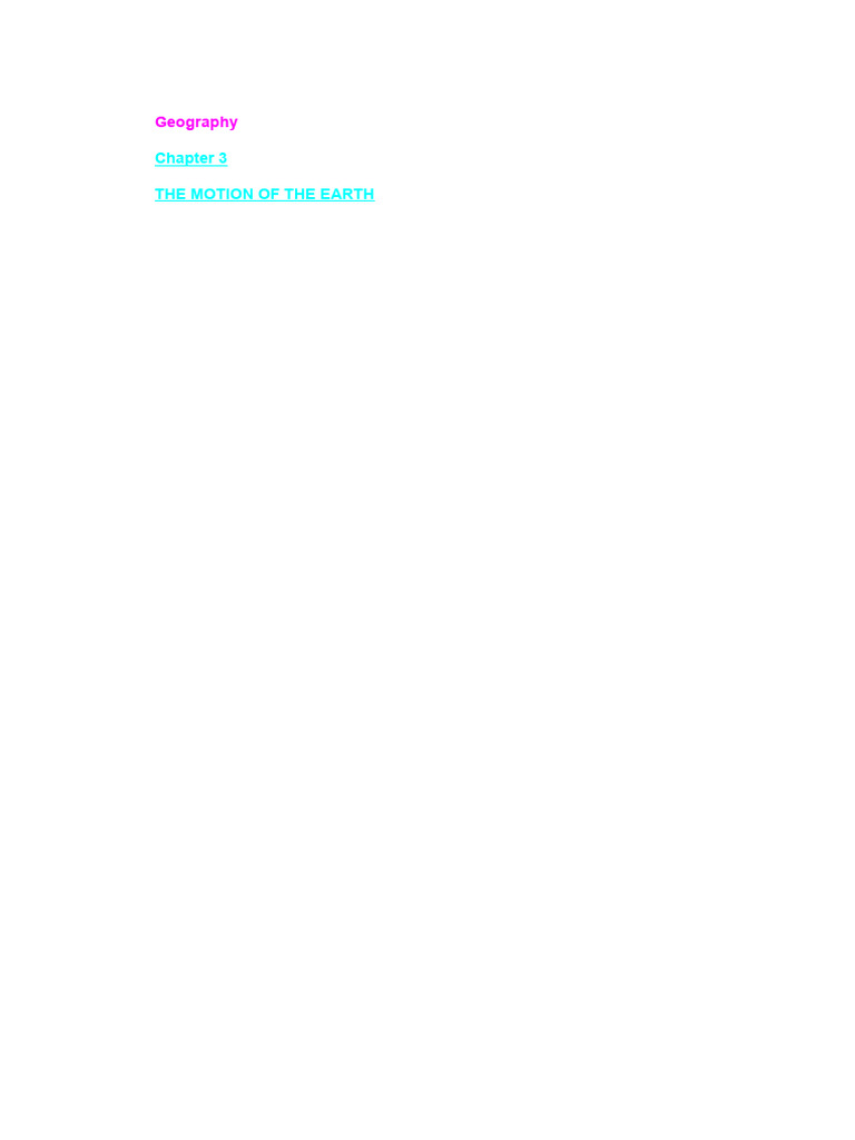 Geography CH 3 | PDF
