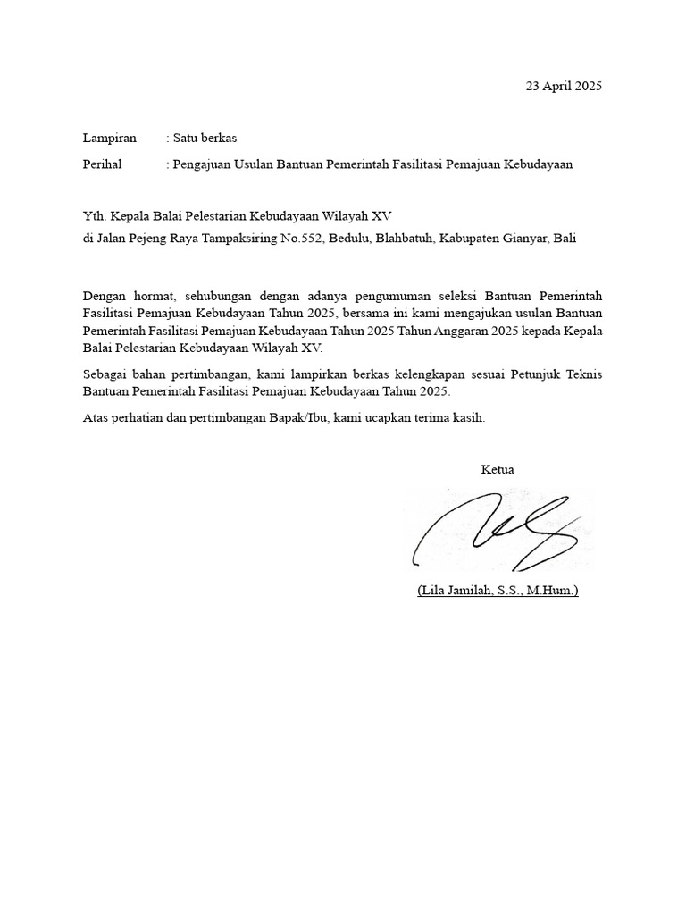 02 Proposal Pentas Budaya Kasaro (Lila Jamilah Bima) | PDF