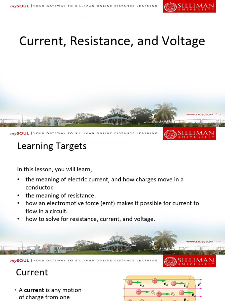 Current, Resistance, and Voltage | PDF | Electric Current | Voltage