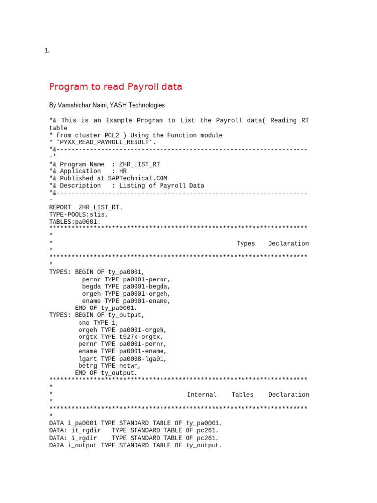 Abap HR-6 | PDF | Parameter (Computer Programming) | Software Development