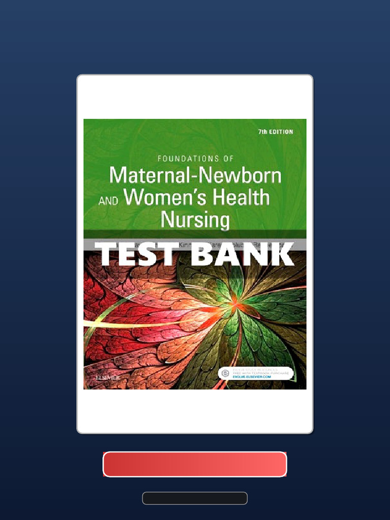 Foundations of MaternalNewborn and Womens Health Nursing 7 Ed Murray ...