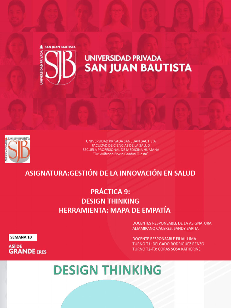 Sem 10 Pract 9 Desing Thinking-Mapa de Empatía | PDF | El pensamiento de diseño | Empatía