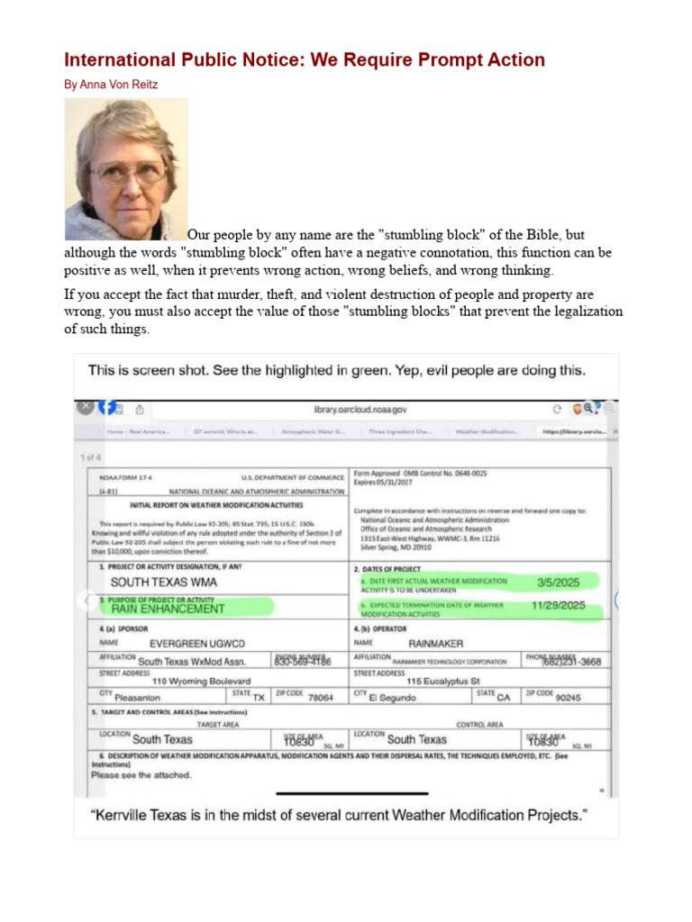 Anna's Article On Weather Modification | PDF | Monarchy Of The United Kingdom | Monarch