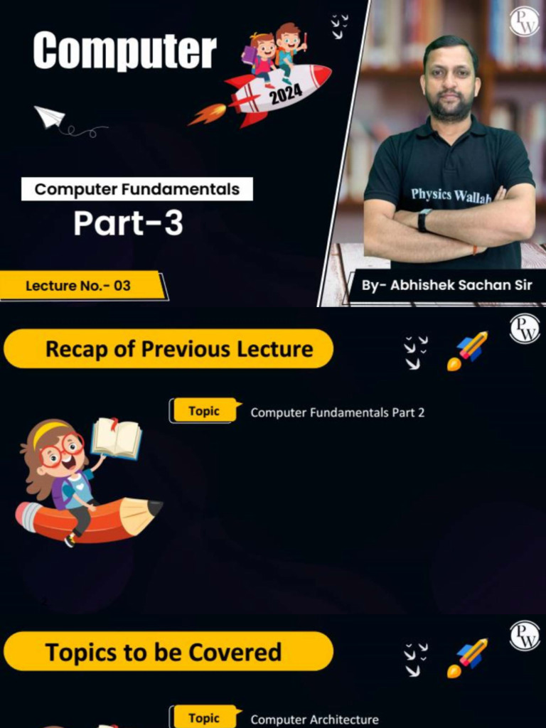 Computer Fundamentals 03 - Class Notes (Basics of Computer Applications ...