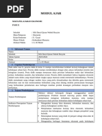 Modul Ajar Ekonomi Kelas X (Kebutuhan Manusia) | PDF