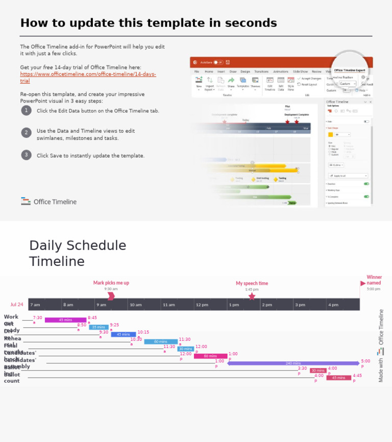 Daily Schedule Template | PDF