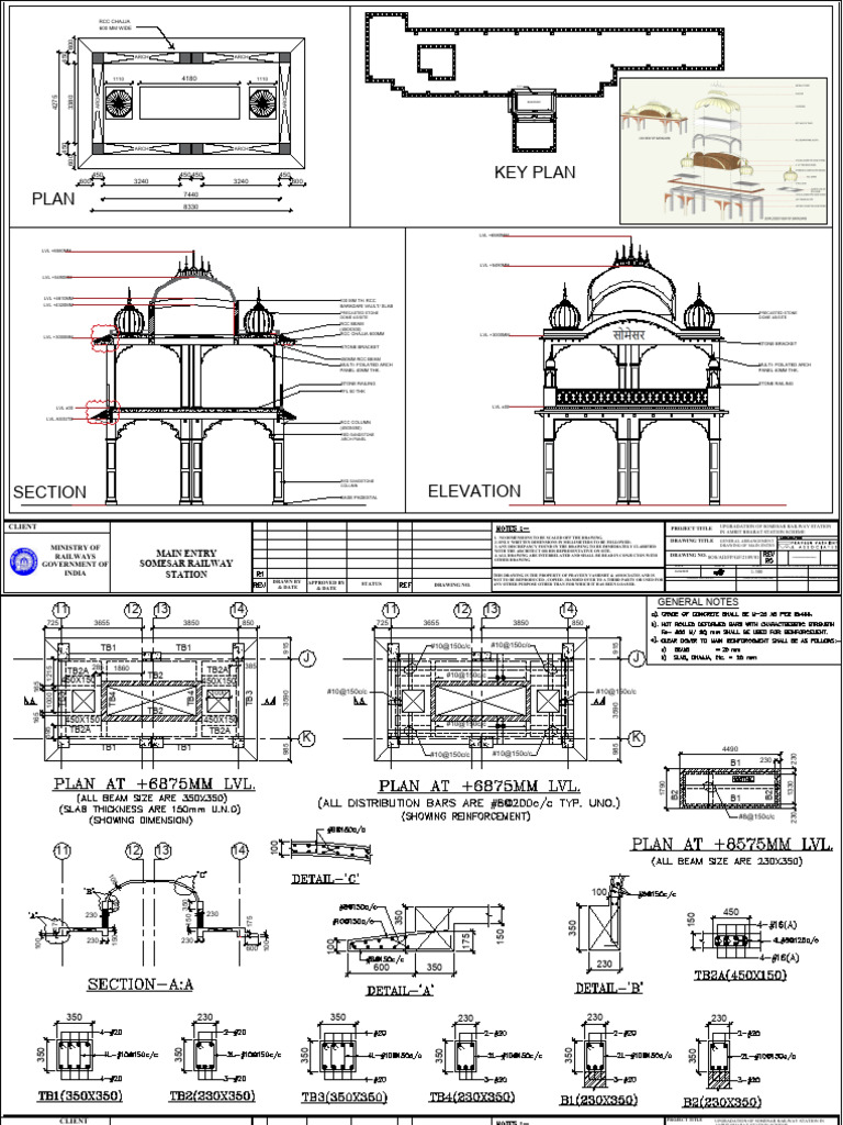 Somesar Baradari-Details | PDF | Structural Engineering | Components