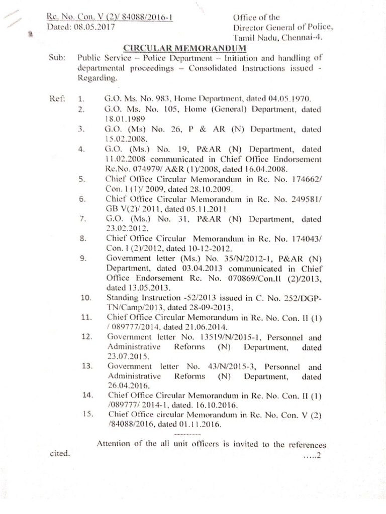 Circular Memo | PDF