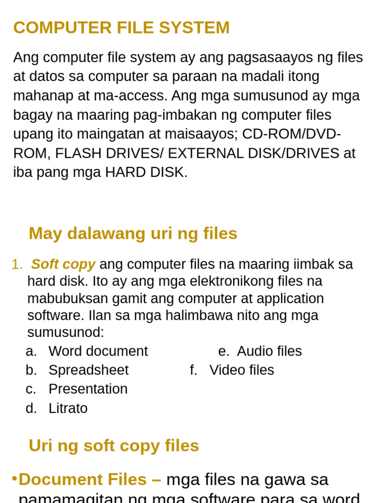 Tle 4 - Computer File System | PDF