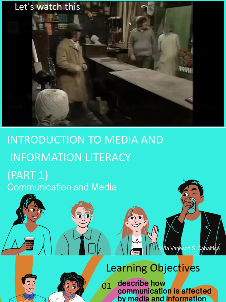 Introduction To Media and Information Literacy Part 1 | PDF