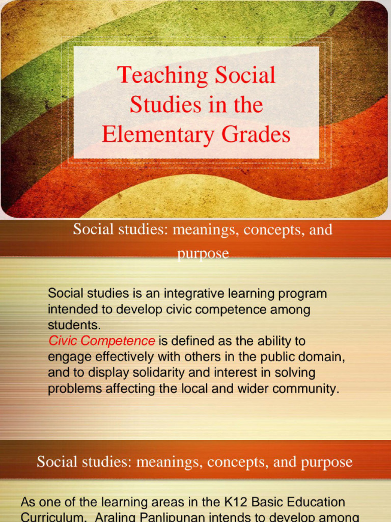 Lesson 1. What Is Social Studies | PDF
