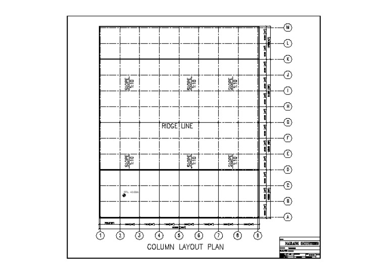 240x200 FT Column Layout Plan | PDF