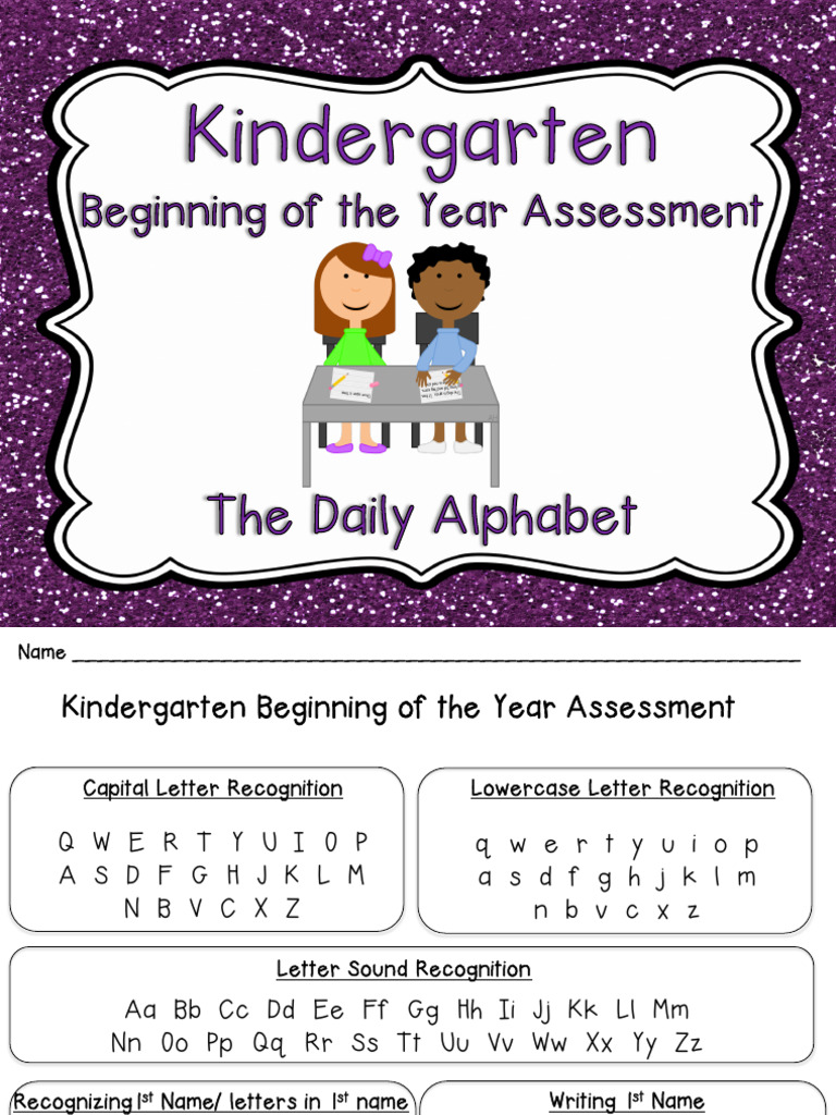 Capital Letter Assessment for Kindergarten | PDF | Orthography