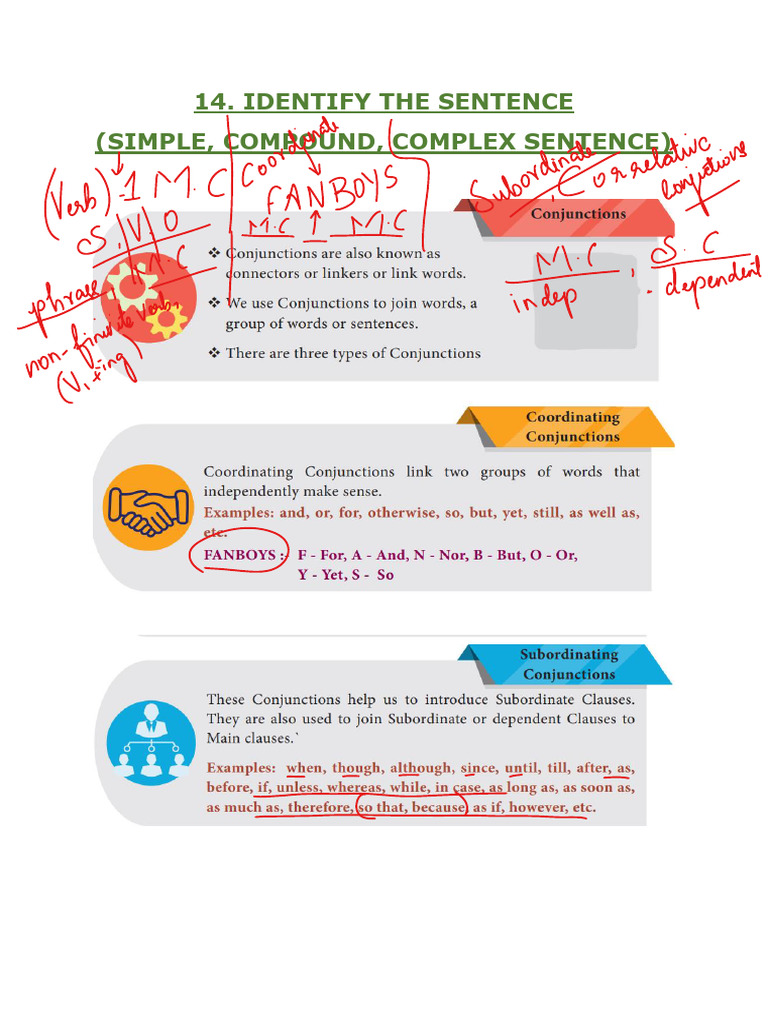 Sentence Type Identification Exercises | PDF