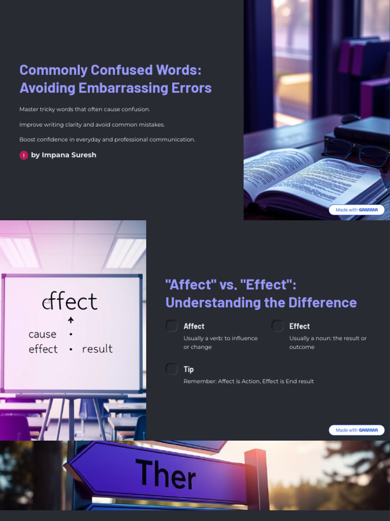 Commonly Confused Words Avoiding Embarrassing Errors | PDF