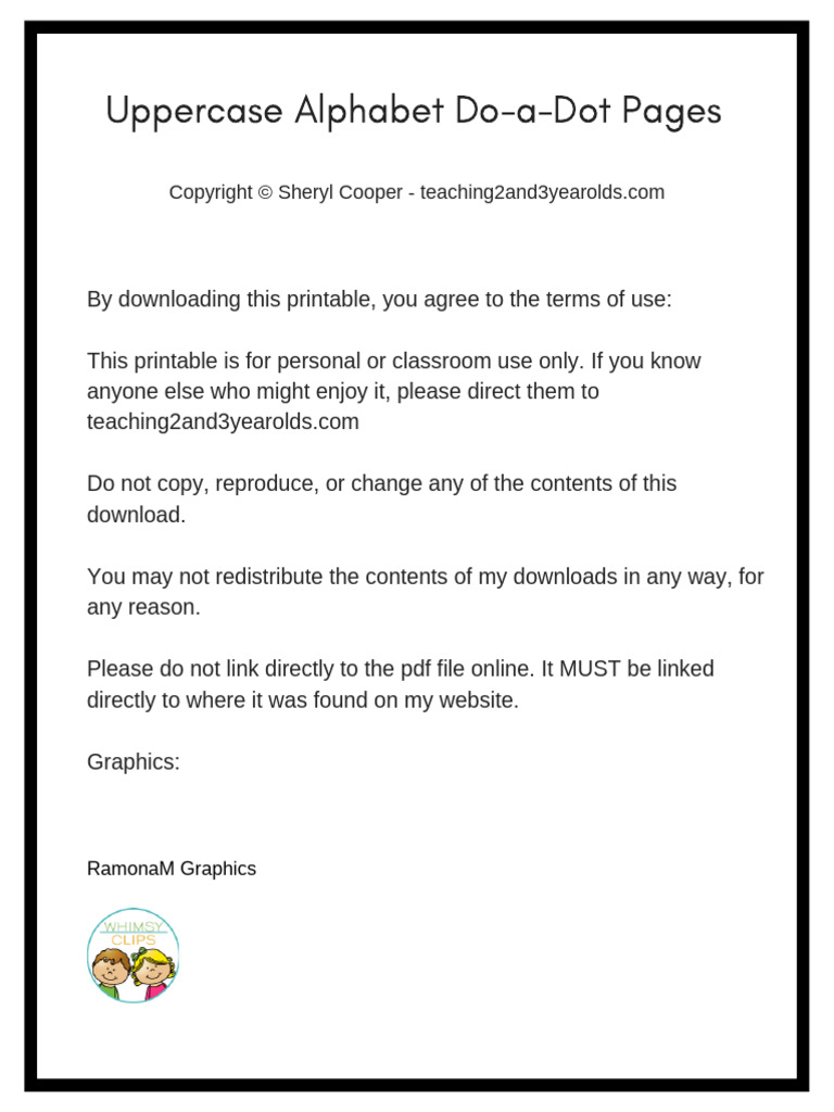 Dot - Uppercase Letters Printable | PDF