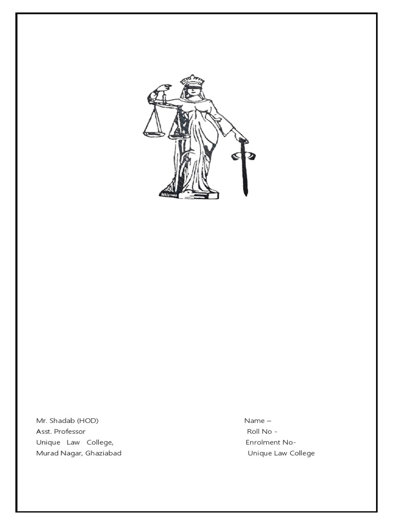 COVER PAGE FOR L.L.B. 4th SEM | PDF