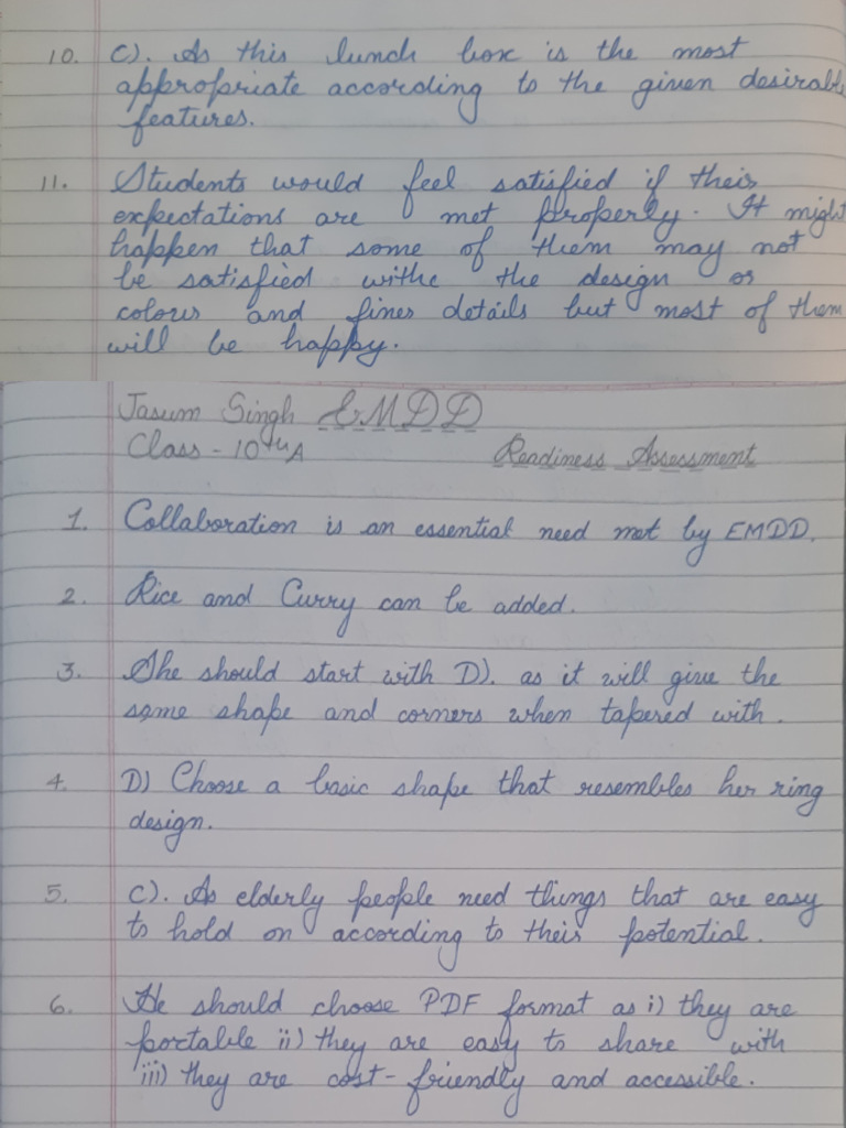 EMDD Readiness Assessment by Jasum Singh | PDF