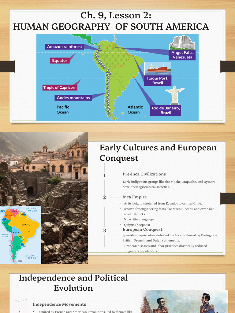 Human Geography of South America | PDF | South America | The United States