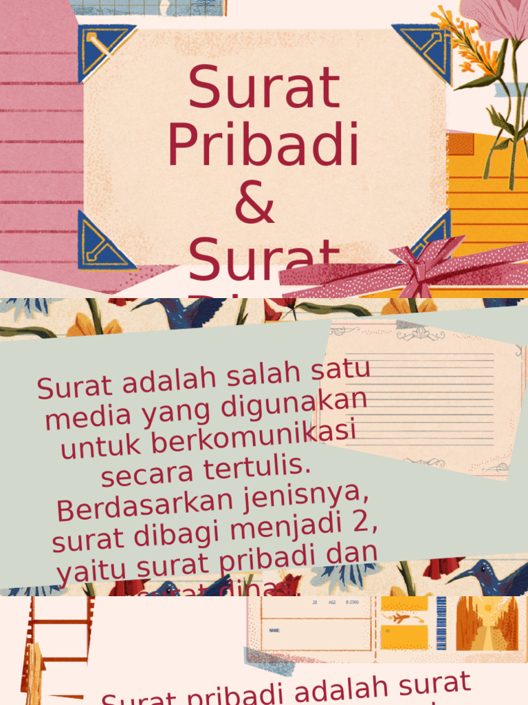 Ciri dan Struktur Surat Pribadi-Dinas | PDF