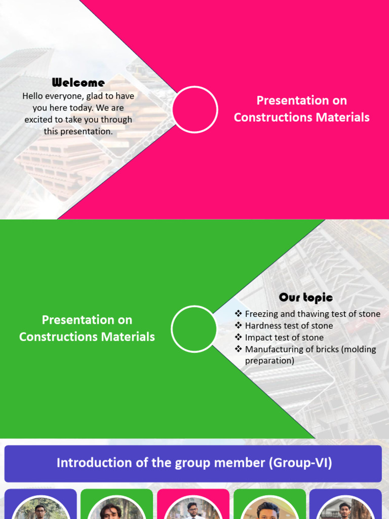 Construction Materials Presentation 250629 150913 | PDF | Hardness | Brick