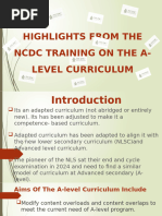A Level New Curriculum | PDF
