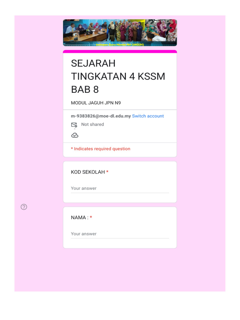 Sejarah Tingkatan 4 KSSM Bab 8: Modul Jaguh JPN N9 | PDF