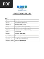 AHC 2024-2025 Academic Calendar | PDF