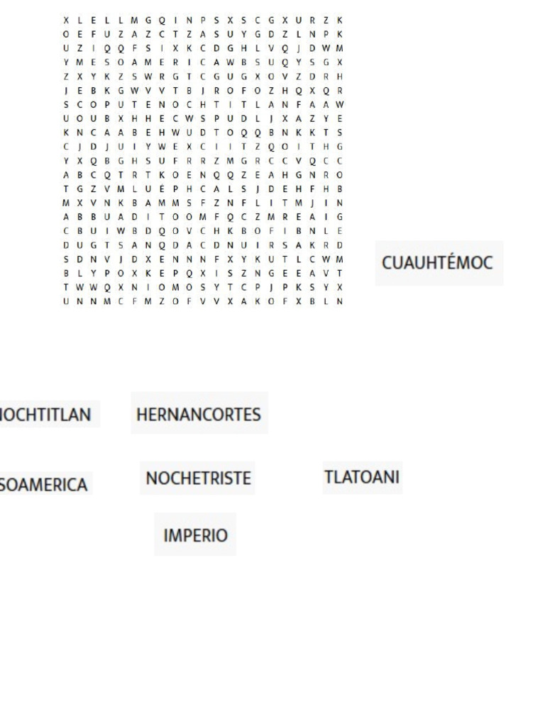 Sopa de Letra | PDF